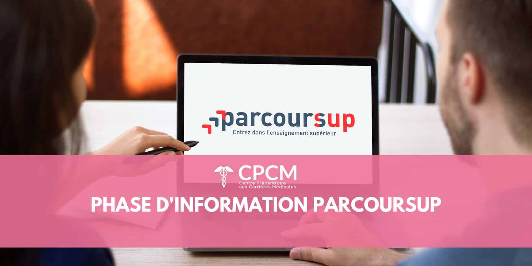 L'accompagnement Parcoursup du CPCM - Phase d'information - Prépa CPCM